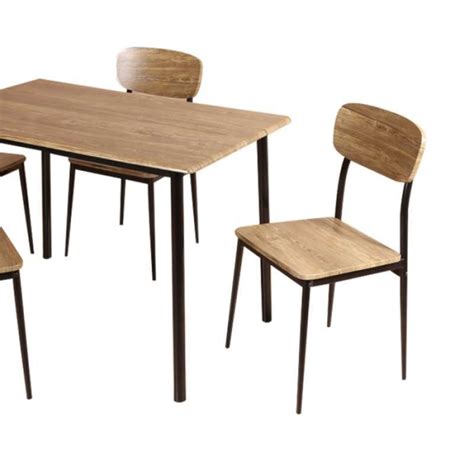 Promo Selma Hans Table Set Dark Oak Diskon 43 Di Seller Selma Official