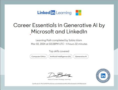 Ai Generativeai Microsoft Linkedinlearning Careergrowth Artificialintelligence Techskills