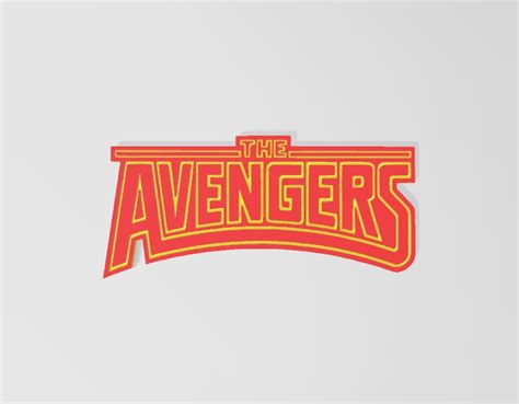Stl File The Avengers Logo・3d Printer Design To Download・cults