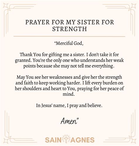 Prayer For My Sister