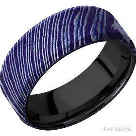 Black Titanium Mens Wedding Bands Lashbrook
