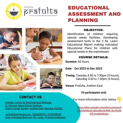 Educational Assessment And Planning Prafulta Centre For