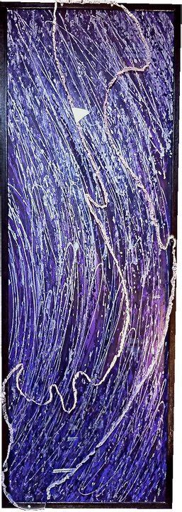 Joseph Salazar Artist Lapsed 24 X 72 Acrylic On Canvas With Clear