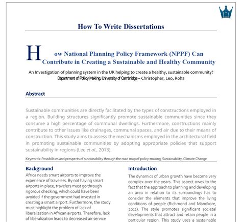 Dissertation Examples Premier Dissertations