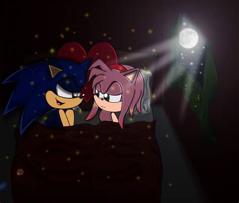Sonamy On Bed By Sonicuamyfan On Deviantart