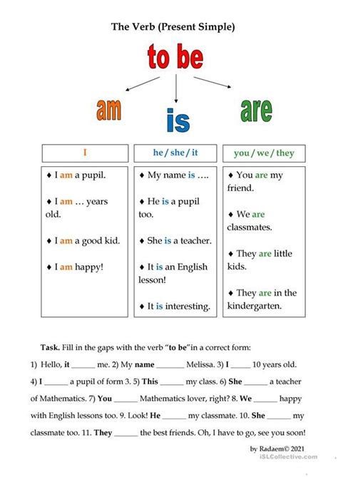 The Verb To Be In Present Simple English Esl Worksheets For My Xxx