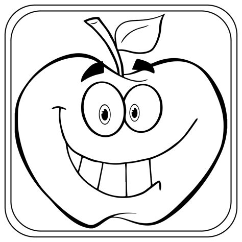 Apple Coloring Pages Preschool Kindergarten First Grade Made By