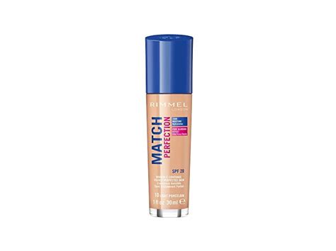 Rimmel Match Perfection Foundation 10 Light Porcelain 1 Fl Oz30 Ml