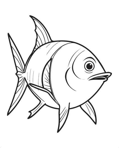 A Cute Ocean Fish 47257306 Vector Art At Vecteezy