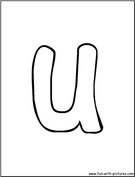 Letter U Template