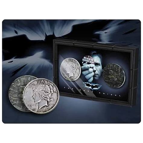 Batman Dark Knight Harvey Dent And Two Face Coin Replica Set