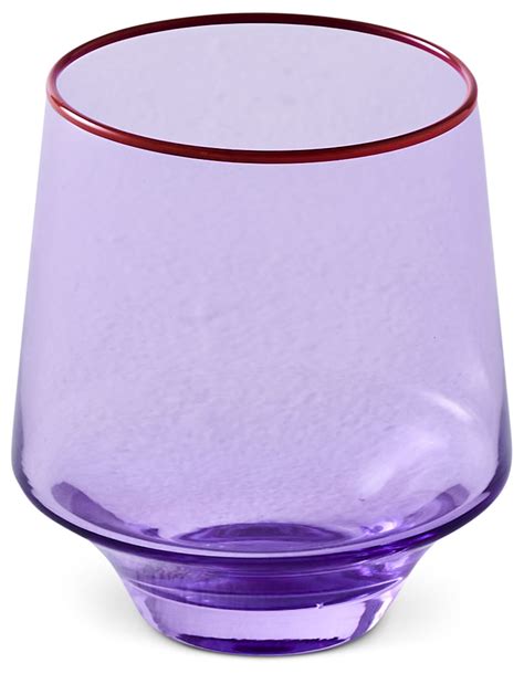 Kip And Co Lilac Colour Block Tumbler Glass 2p Set David Jones