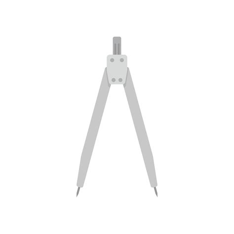 Carpenter Compass Icon Flat Isolated Vector 15012200 Vector Art At Vecteezy