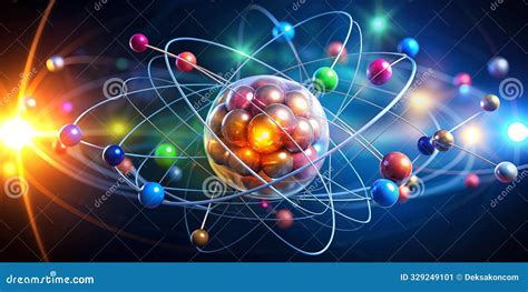 Atomic Particles Protons Electrons And Energy In An Energy Bunch Ai