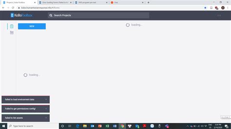 Error Loading Forms Failed To List Asset Data Management KoboToolbox Community Forum
