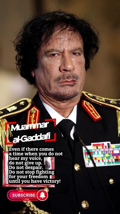 Muammar Al Gaddafi Quote Quotes Shorts Youtube