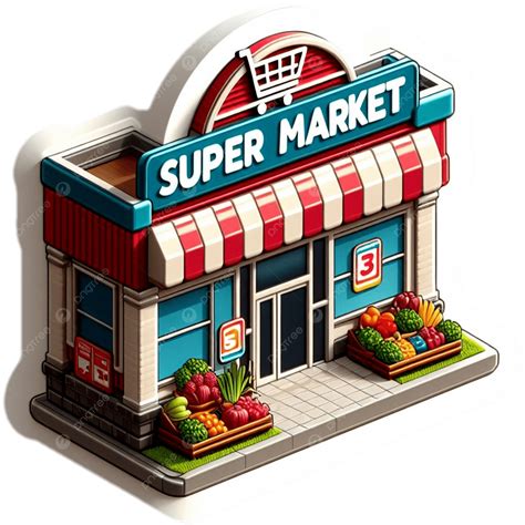 Supermercado Dibujo Png