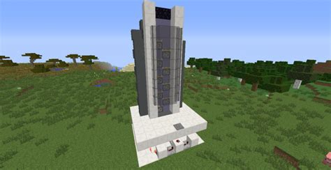 Simple Piston Elevator Minecraft Map Simple Piston Elevator Minecraft Map