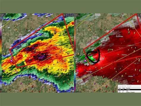 Large Tornado Emergency In Enid Oklahoma As Debris Ball Detected On