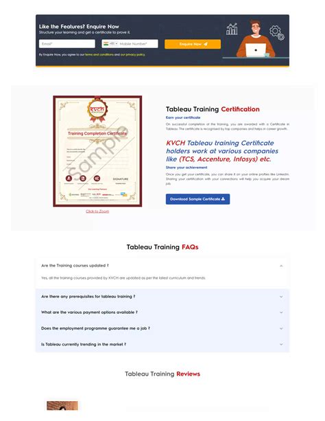 Tableau Certification Training Course Kvch Training Pdf