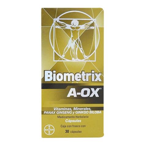 Multivitamínico Biometrix A Ox 30 Cápsulas Walmart