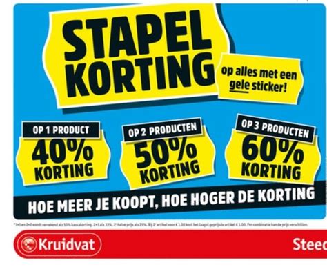 Stapelkorting Op Alles Met Een Gele Sticker Kruidvat Pepper