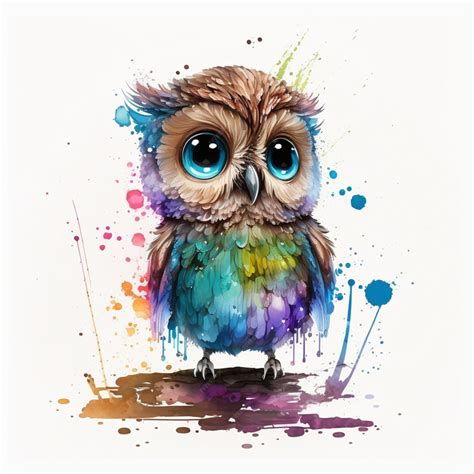 Premium Photo Cute Owl Chibi 11