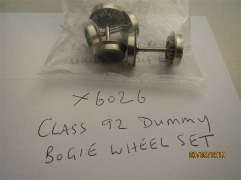 Hornby X6026 Class 92 Small Disc Dummy Bogie Wheel Set New Train Sets