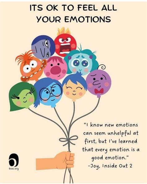 Inside Out 2 Poster Inside Out 2 Quotes Social Emotional Activities