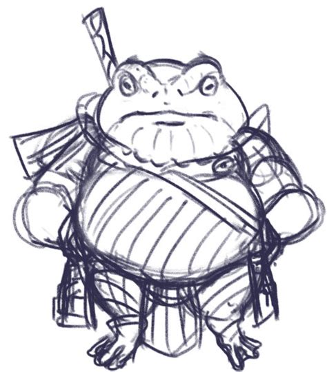 Frog Samurai Sketch By Fannanmanshury On Deviantart