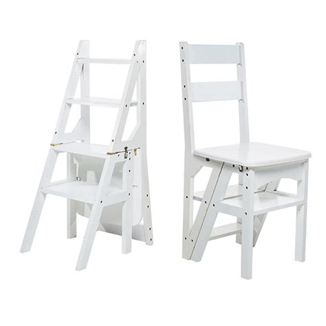 U And Q Solid Wood Folding Ladder Chair Protable 4 Desertcart South Africa