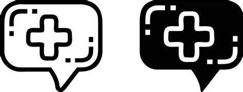Two Speech Bubbles With A Cross On Them 71402002 Vector Art At Vecteezy