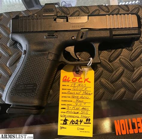 For Sale Glock 19 Gen 5 Mos W Holosun Scs Green Near Surprise Phoenix Az 14317370