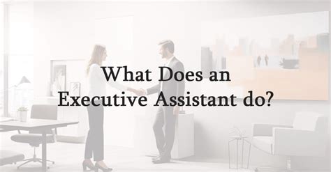 How To Become An Executive Assistant Executive Assistant Institute