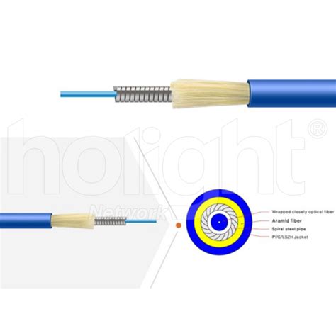 Metal Tube Armored Fiber Optic Cable Tight Buffered Lszh