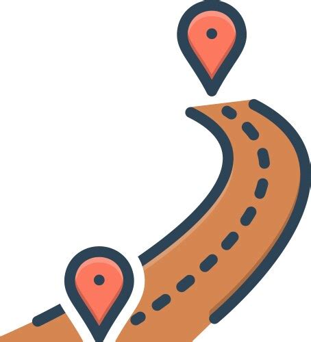 Route Royalty Free Vector Image Vectorstock