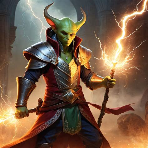 Goblin Mage Lightning Strike Stable Diffusion Online