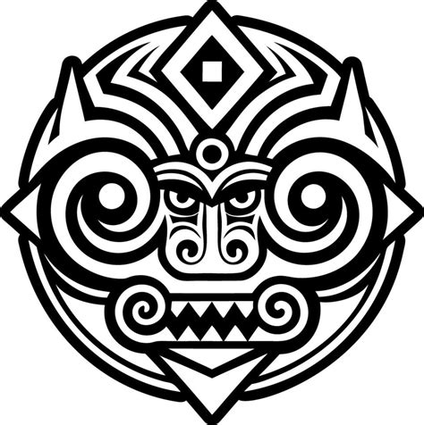 A Solid Style Icon Of Ruaumoko God Symbol 54063289 Vector Art At Vecteezy