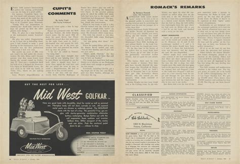 Romacks Remarks Golf Digest October 1962