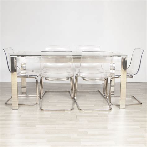 Vintage Ikea Perspex Table And Chairs