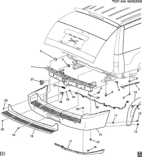 Exploring The Components Of A Chevrolet Tahoe Rear Parts Diagram