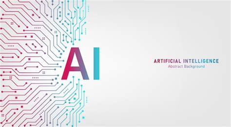 Premium Vector Artificial Intelligence Abstract Background Futuristic