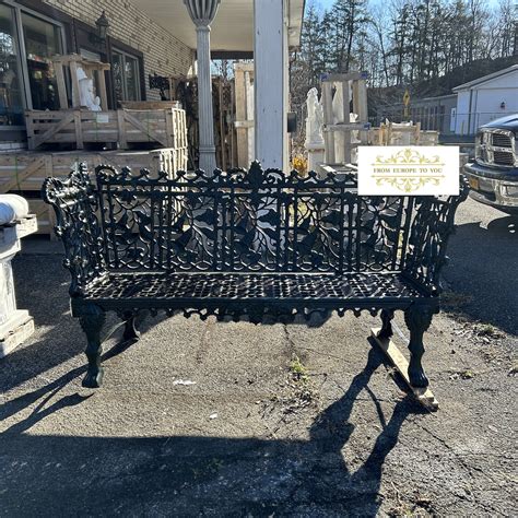 Victorian Style Cast Iron Lilac Garden Bench Etsy