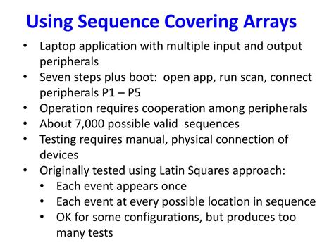 PPT Combinatorial Methods For Event Sequence Testing PowerPoint Presentation ID