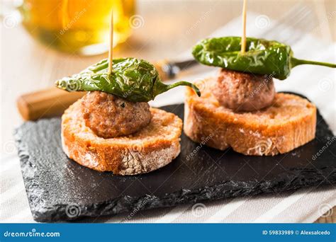 Meatballs Tapas Stock Image Image Of Copy Dish Meatball 59833989