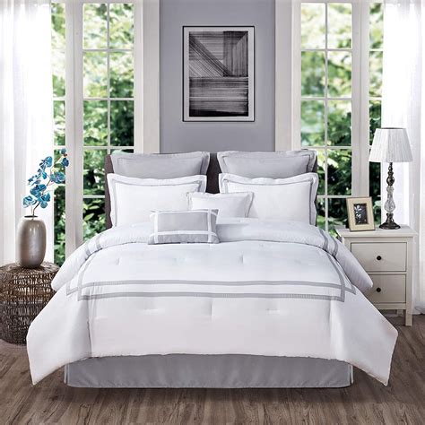 White Comforter King Size 8 Piece Hotel King Comforter Bedding Sets China Hotel King