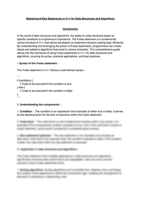 solution if else statements in c for data structures and algorithms