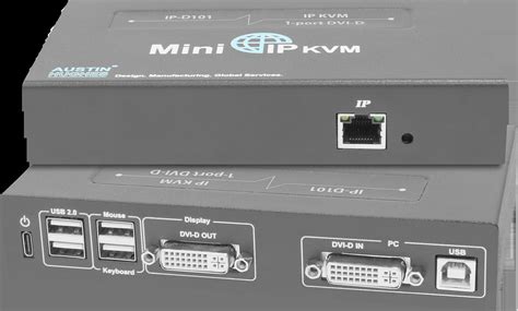Ip D101 1 Port Dvi D Mini Ip Kvm Series Austin Hughes