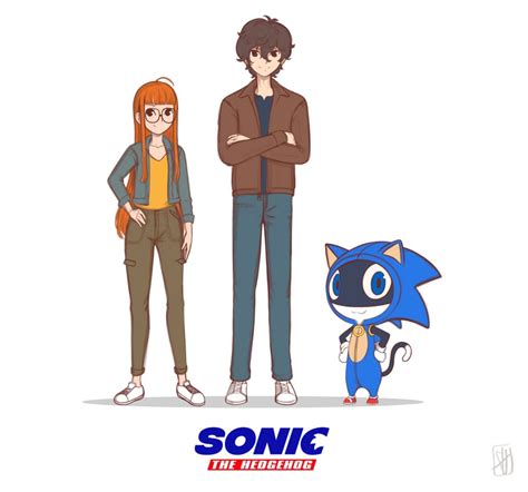 Sonic The Hedgehog Amamiya Ren Sakura Futaba Morgana Tom Wachowski And 1 More Persona And