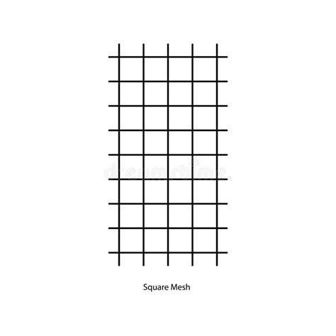Clean And Simple Square Mesh Pattern Illustration Stock Illustration